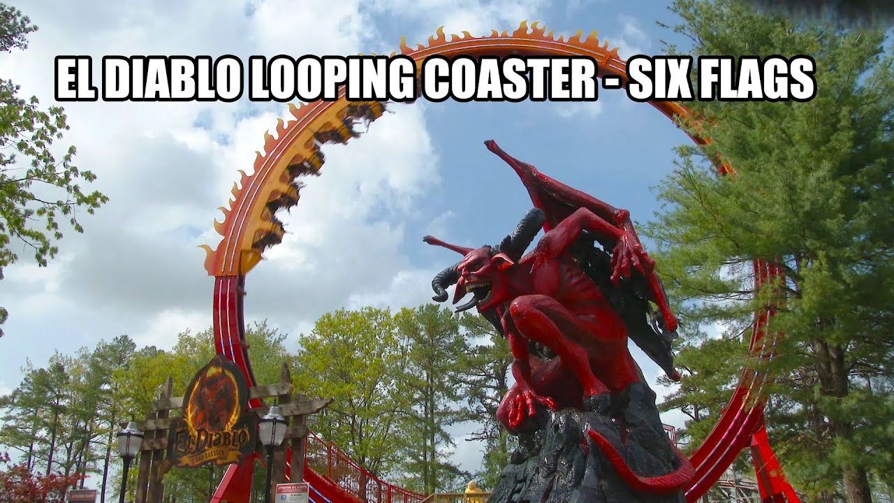 El Diablo Loop Coaster On Ride POV Six Flags Great Adventure 2015 - YouTube