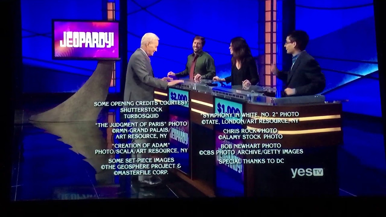 Jeopardy Season 36 end-credits (9/16/19) - YouTube