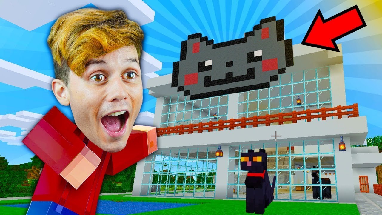 FIZ A MANSÃO MIAU NO MINECRAFT | Minecraft #14 - YouTube