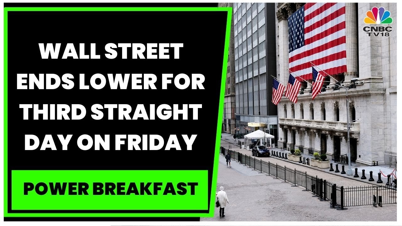 Wall Street Ends Lower For Third Straight Day As Recession Worries Rise ...