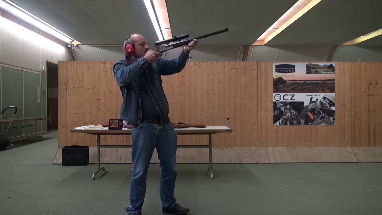 Merkel Doublerifle 160AE in 470NE - YouTube