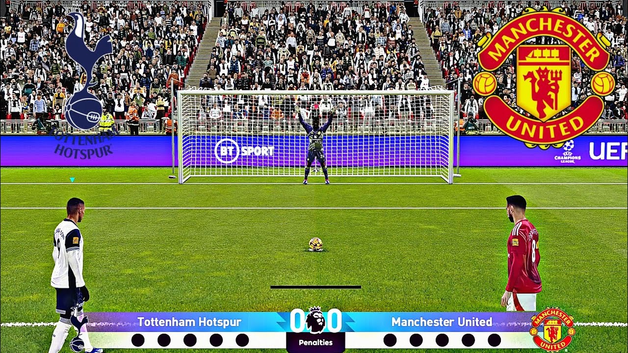 TOTTENHAM VS MANCHESTER UNITED FULL PENALTY SHOOTOUT | TOT VS MU ...