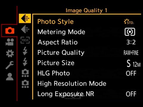 Panasonic S1 MENU / МЕНЮ /M*VIDEO - YouTube