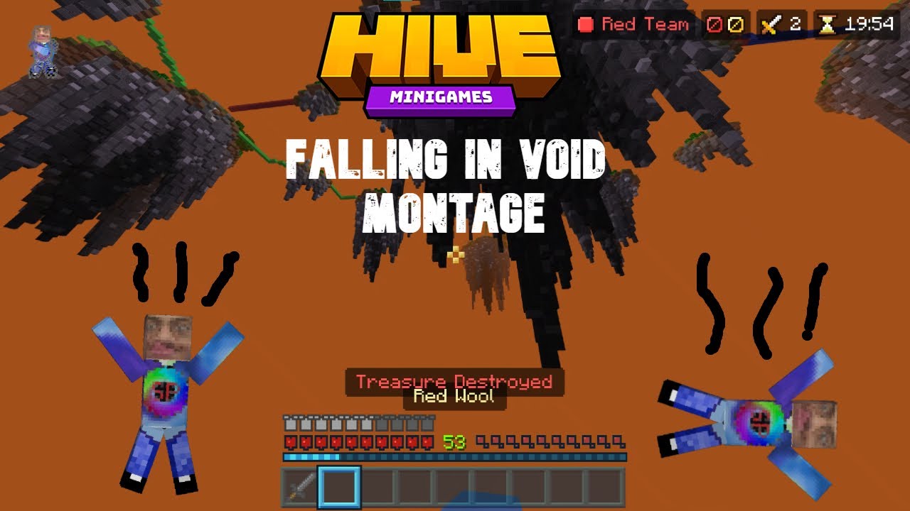 Falling in Void Montage (Minecraft Hive) - YouTube