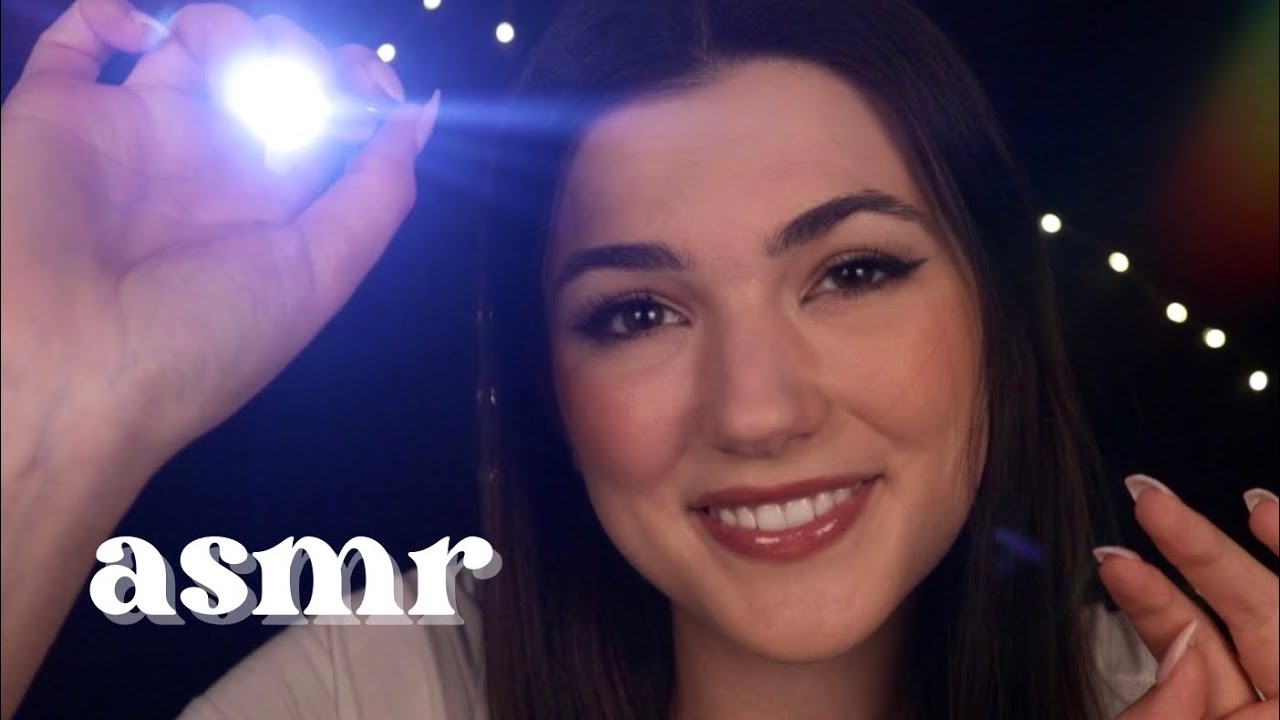 ASMR Light Triggers Eye Test 💡 Look Right Here and Follow the Light ...