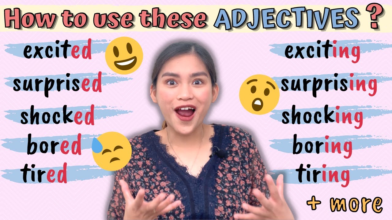 Shocked or shocking? - Learn these English ADJECTIVES with '-ed' and ...