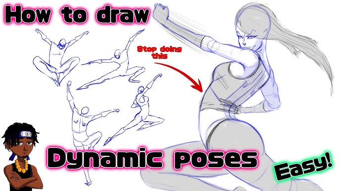 Dynamic Pose Tutorial How To Draw Poses: A Step By Step Guide From