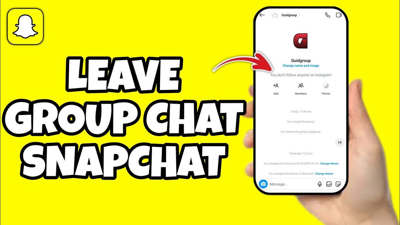 How to Leave a Group Chat on Snapchat - Quick Tutorial - YouTube