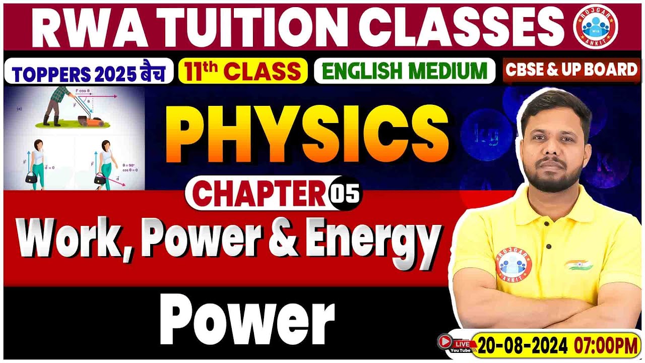 Class 11 Physics Chapter 5 | Work, Power & Energy, Power By Shivendu ...