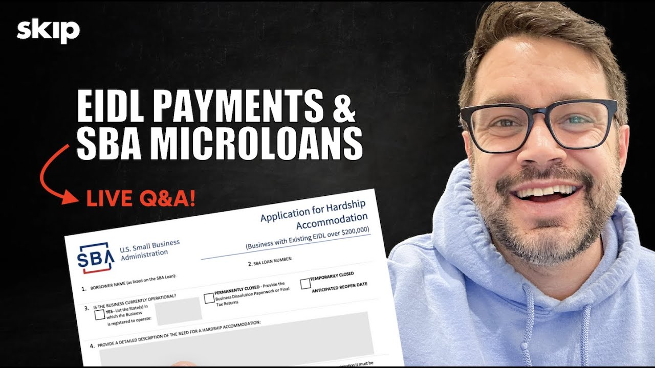LIVE: Lower EIDL Payments & Get $50K SBA Microloans - YouTube
