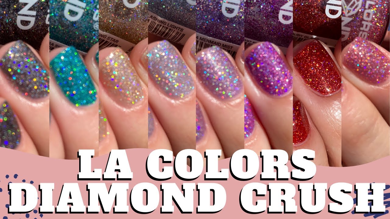 LA Colors "Diamond Crush" Collection | Review, Live Swatches & Swatch ...