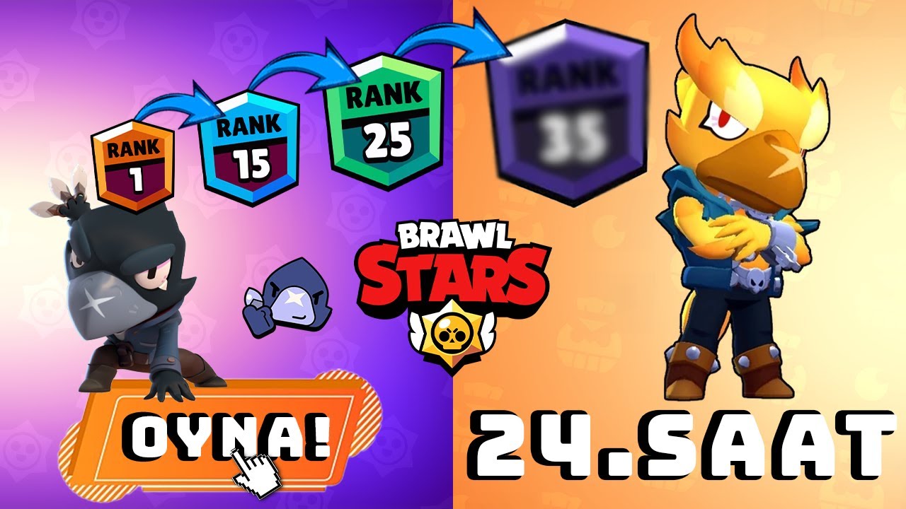 24 SAAT BOYUNCA ANKA CROW'LA OYNADIM! KAÇ KUPA KASTIM? BRAWL STARS ...