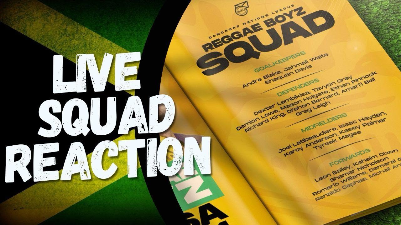 Live Reaction To Jamaica Reggae Boyz Squad Official Release!! - YouTube