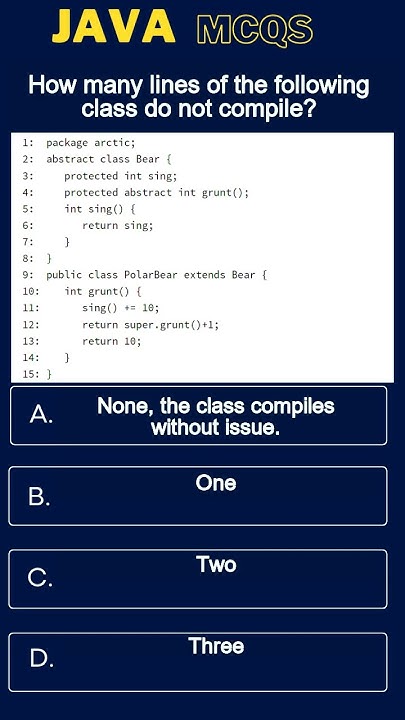 Java MCQs 29 - YouTube