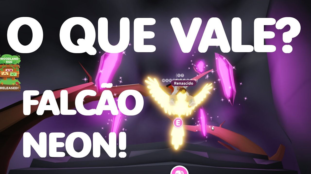 ADOPT ME! 🔥 O QUE VALE O FALCÃO NEON!🔥 TROQUEI!🌈 - YouTube