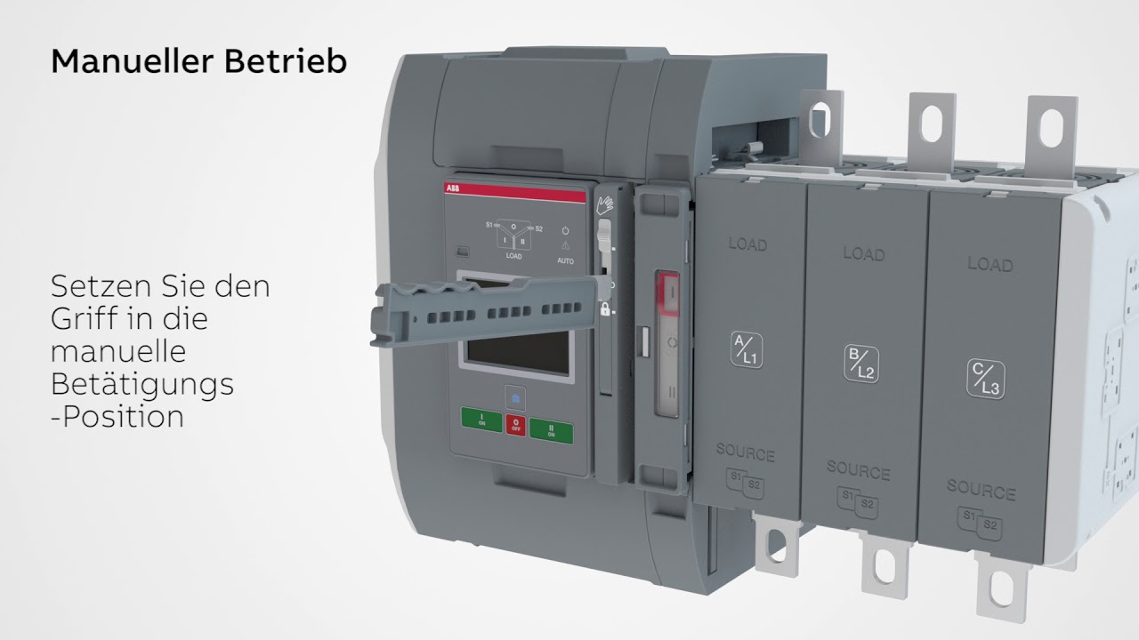 Automatischer Umschalter TruONE™: Manueller und Automatischer Betrieb ...