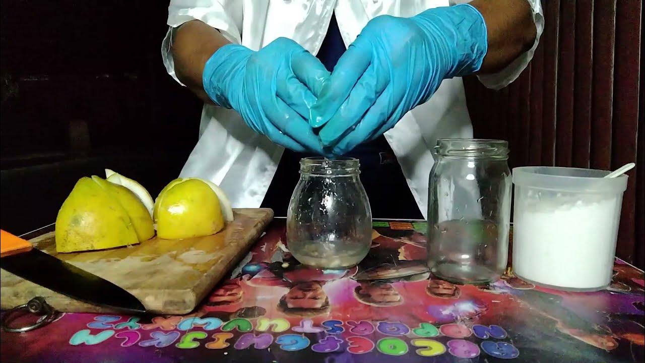 Lemon and Baking Soda Experiment (Acid-Base Reaction) - YouTube