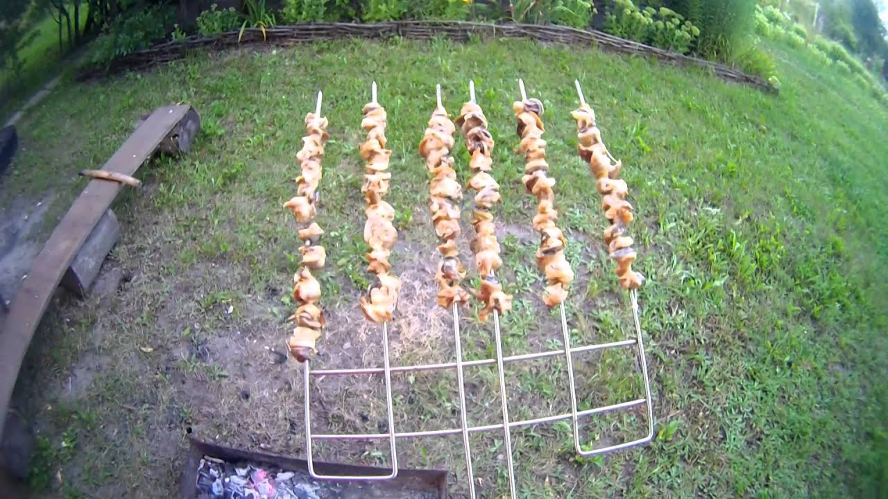 ШАШЛЫК ИЗ ВИНОГРАДНЫХ УЛИТОК. SHISH KEBAB FROM GRAPE SNAILS. - YouTube