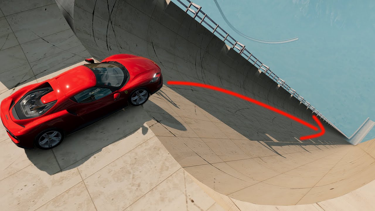 Mega Ramp Super Car Jumps #2 - BeamNG Drive | KentaEx - YouTube