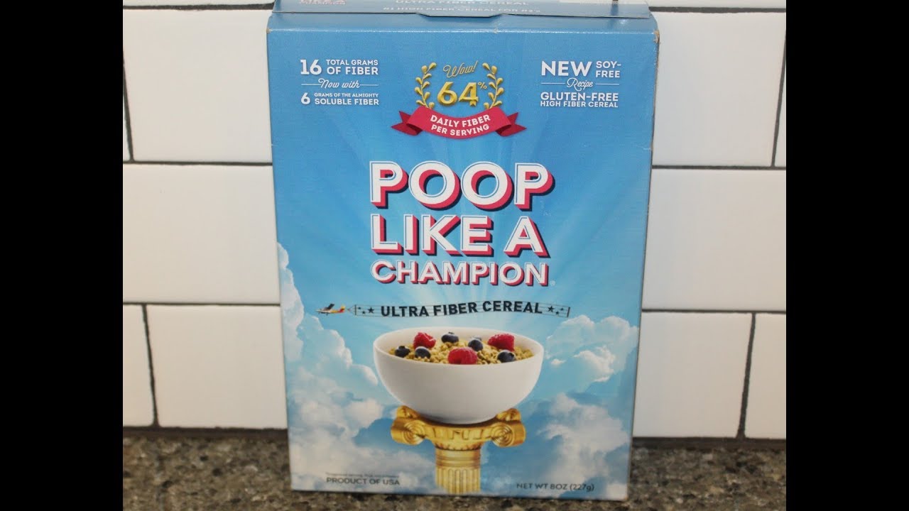 Poop Like A Champion Ultra Fiber Cereal Review - YouTube