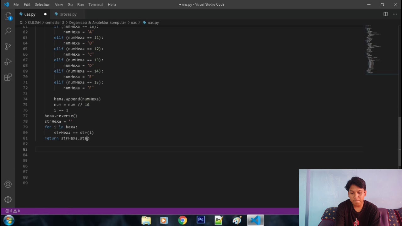 Program python konversi bilangan Desimal - Biner - Octal - Hexa - YouTube
