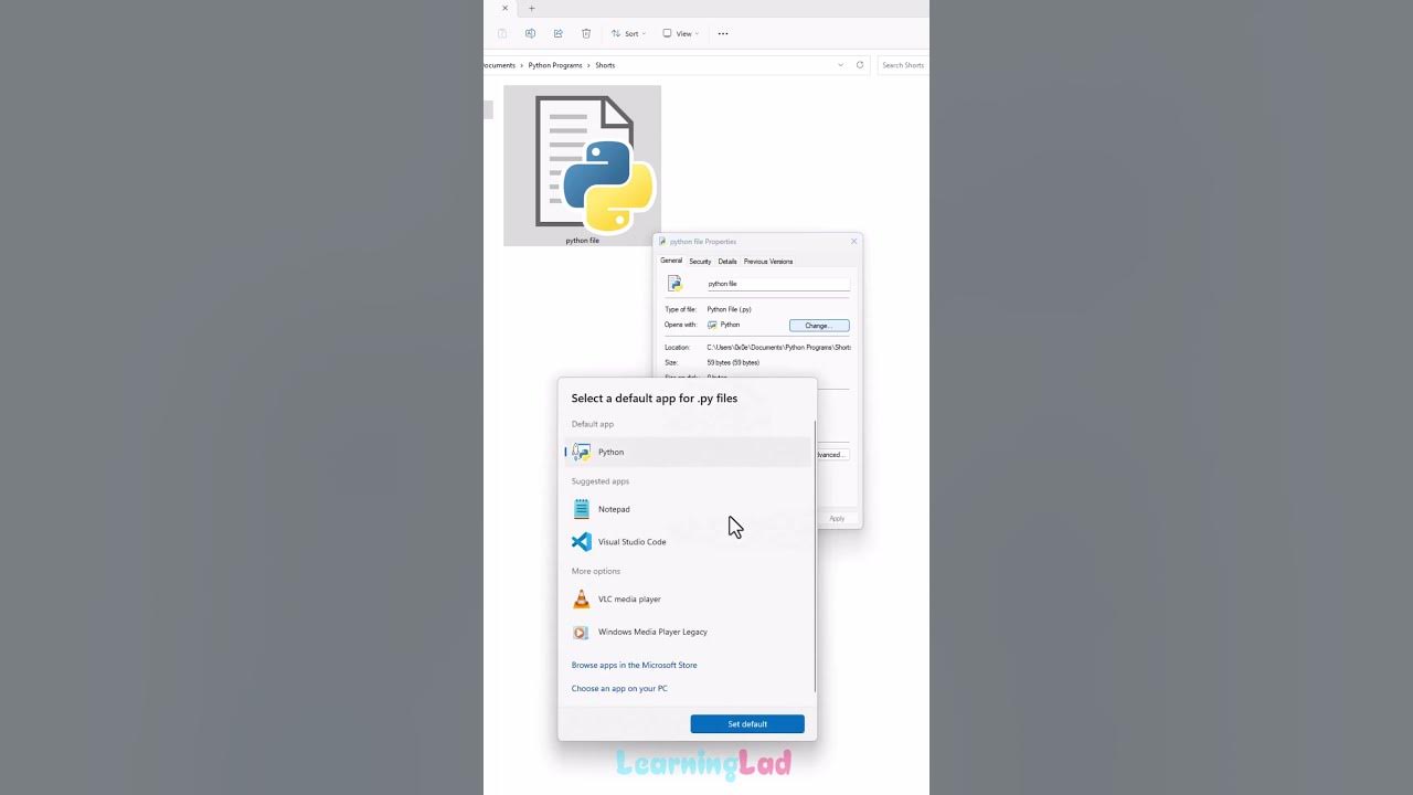 How To Run Python Programs Py Files On Windows 11 Computer Learnpython Pythonlearning