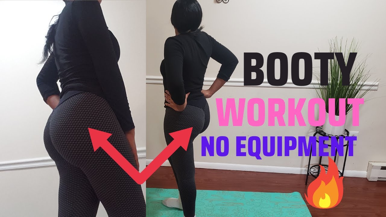 Booty Workout At Home No Equipment Youtube