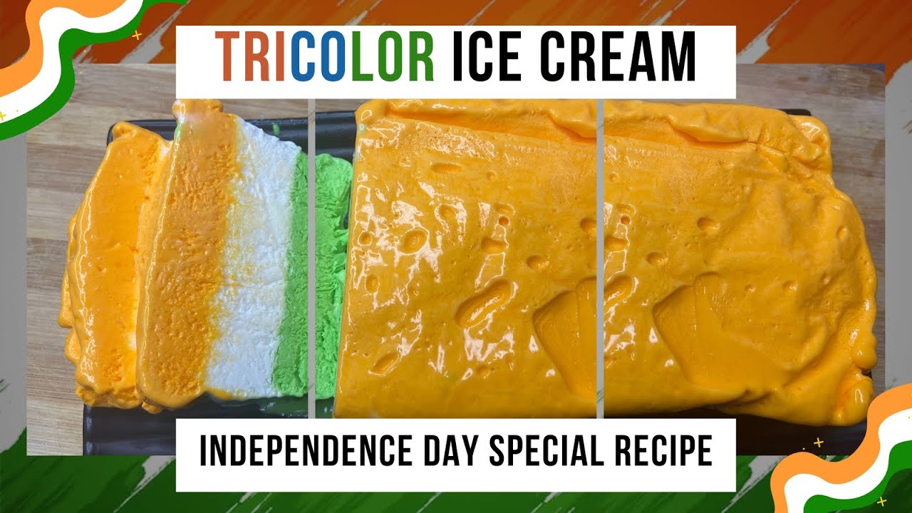 Tricolor Ice Cream | Independence Day Special Recipe - YouTube