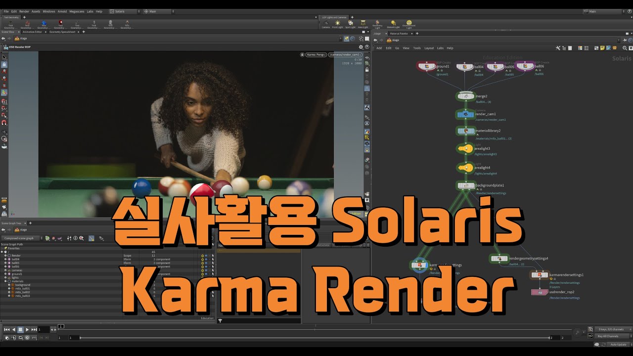 HOU - 실사활용 Solaris LookDev 프로세스 I Karma Render - YouTube