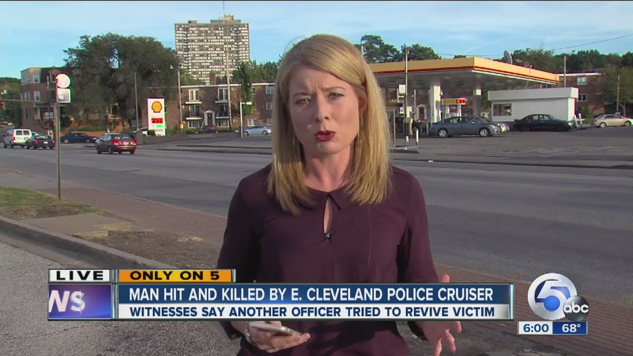 E. Cleveland Police officer fatally strike pedestrian - YouTube