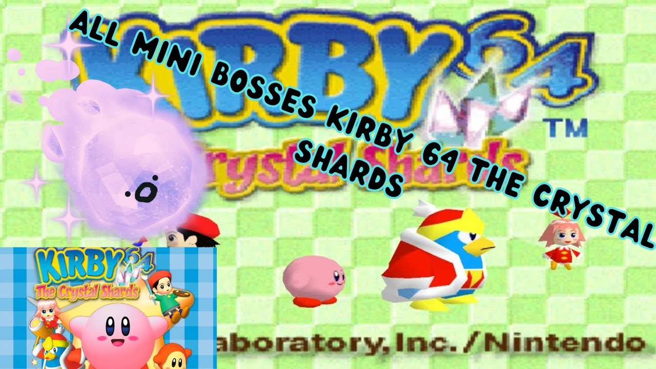All Mini Bosses Kirby 64 The Crystal Shards ||CryoVision - YouTube