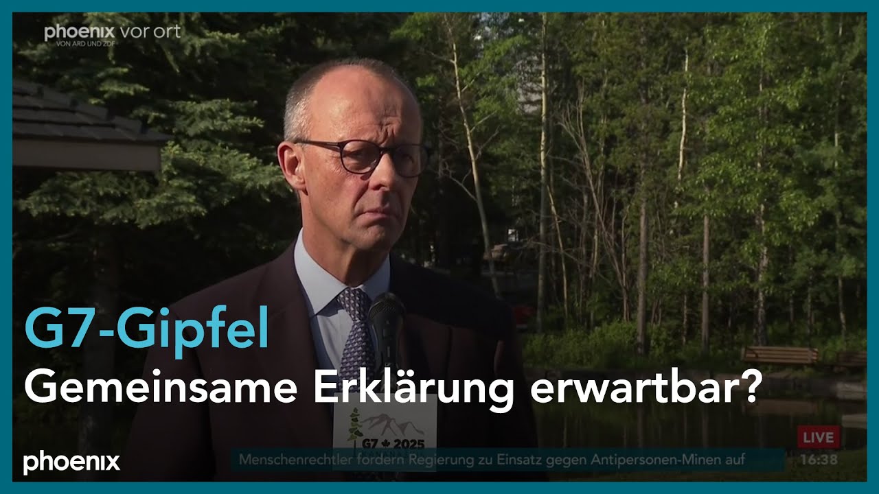 G7-Gipfel: Statement von Bundeskanzler Friedrich Merz in Kanada | 16.06.25 - YouTube