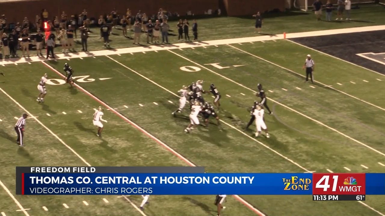THE END ZONE HIGHLIGHTS: Houston County welcomes Thomas County Central - YouTube