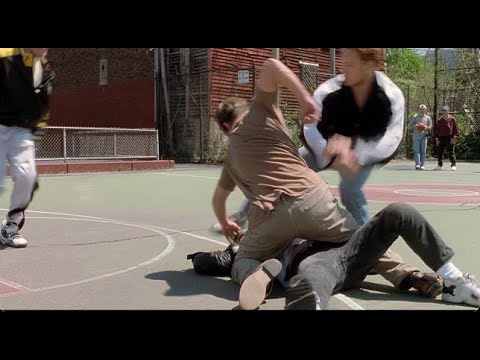Good Will Hunting - Fight scene on the basketball court (1997) - YouTube
