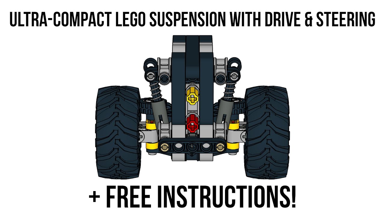 LEGO Ultra-Compact Suspension with Drive & Steering [FREE INSTRUCTIONS ...