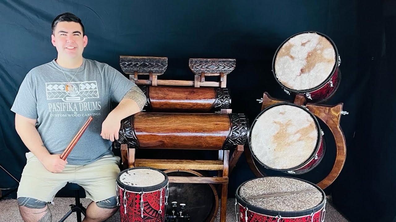 Worlds First Polynesian Drumset - YouTube