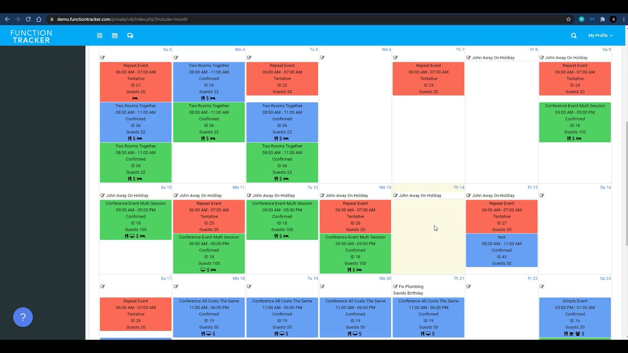 Creating A New Event in Function Tracker - YouTube