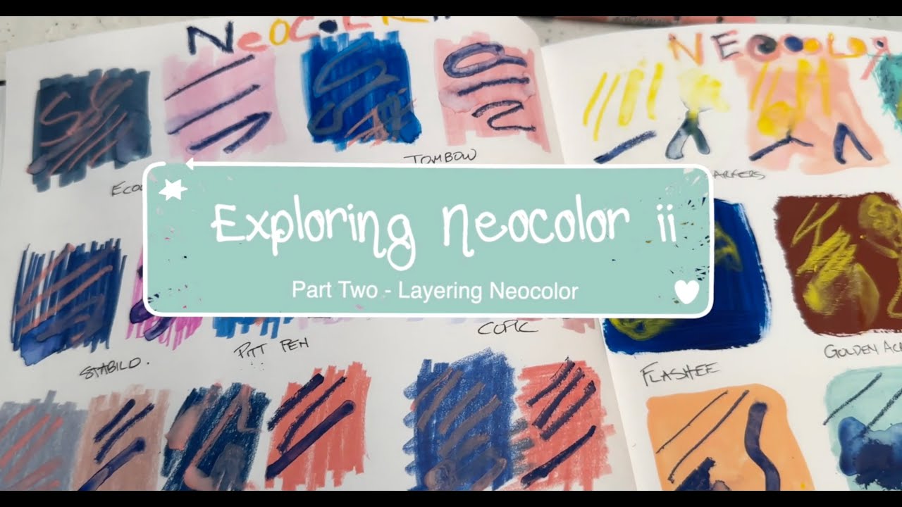 Exploring Neocolor ii - Part Two Layering NeoColor 2 - YouTube