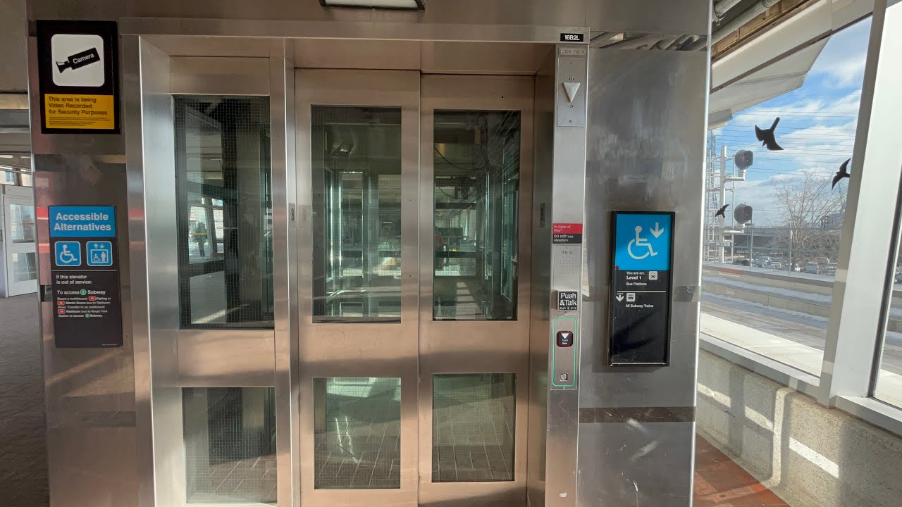 Quick Elevator Ride at TTC Kipling Subway Station - Bus to Subway ...