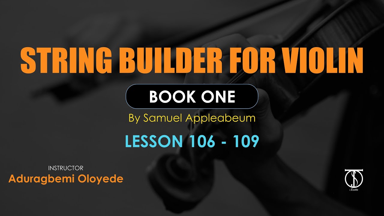 Violin Beginner’s lessons - StringBuilder, Book One. The first finger On E - when it is not ...