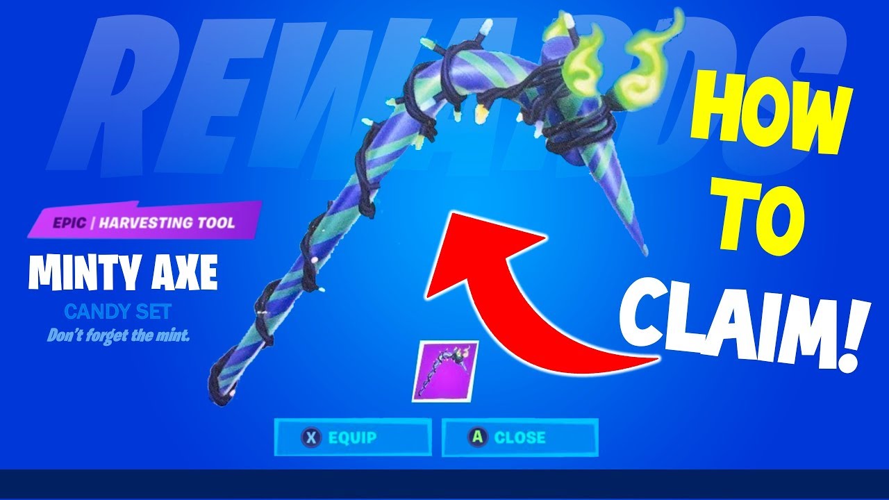 How to Legitly Claim / Get your FREE Minty Pickaxe Fortnite Chapter 2 ...