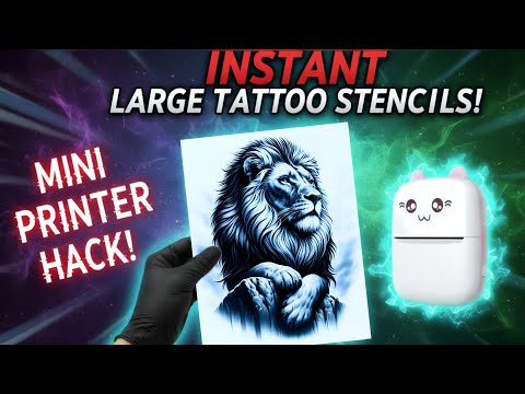 Create Large Tattoo Stencils Easily with a Mini Printer 