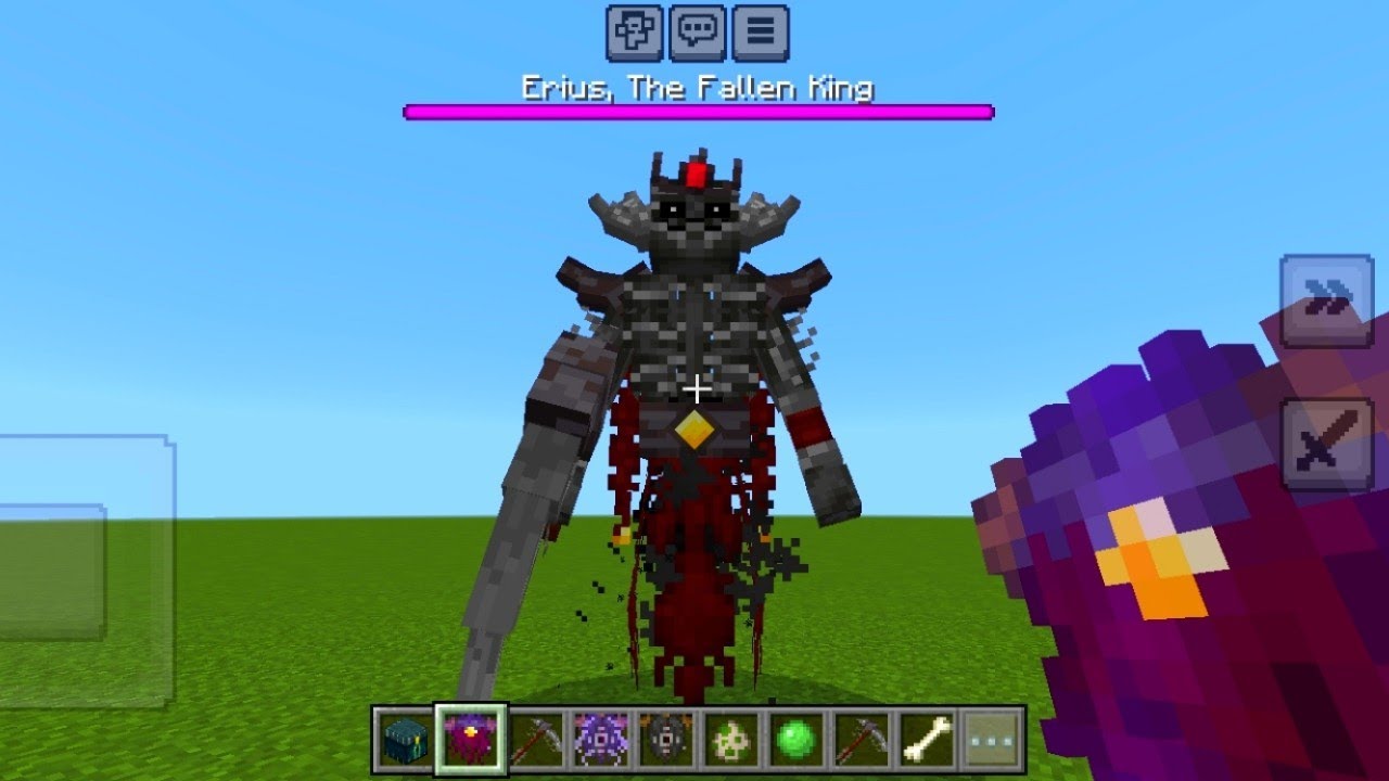 The Fallen King Undead Boss Addons in Minecraft PE/BE - YouTube