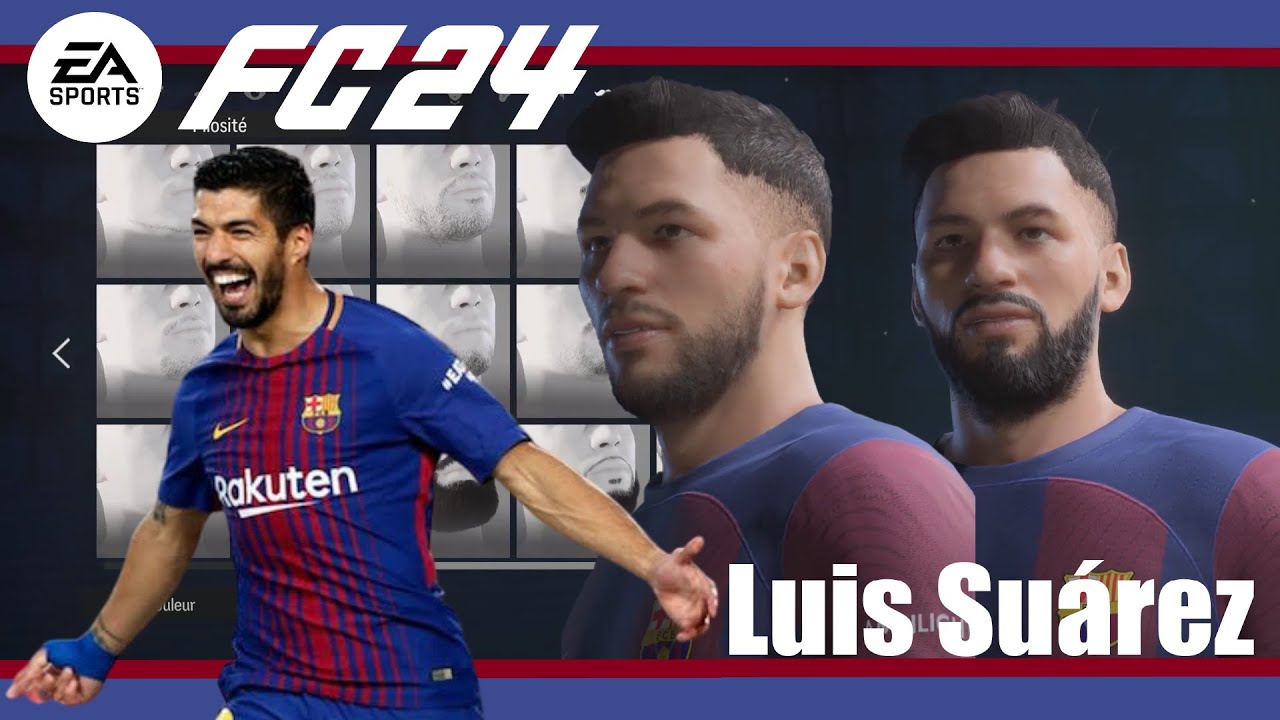 EA FC 24 - Create Luis Suárez (Face Creation) - YouTube
