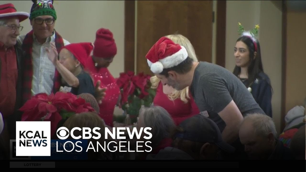 At a church in Encino, a Christmas meal brings community together - YouTube