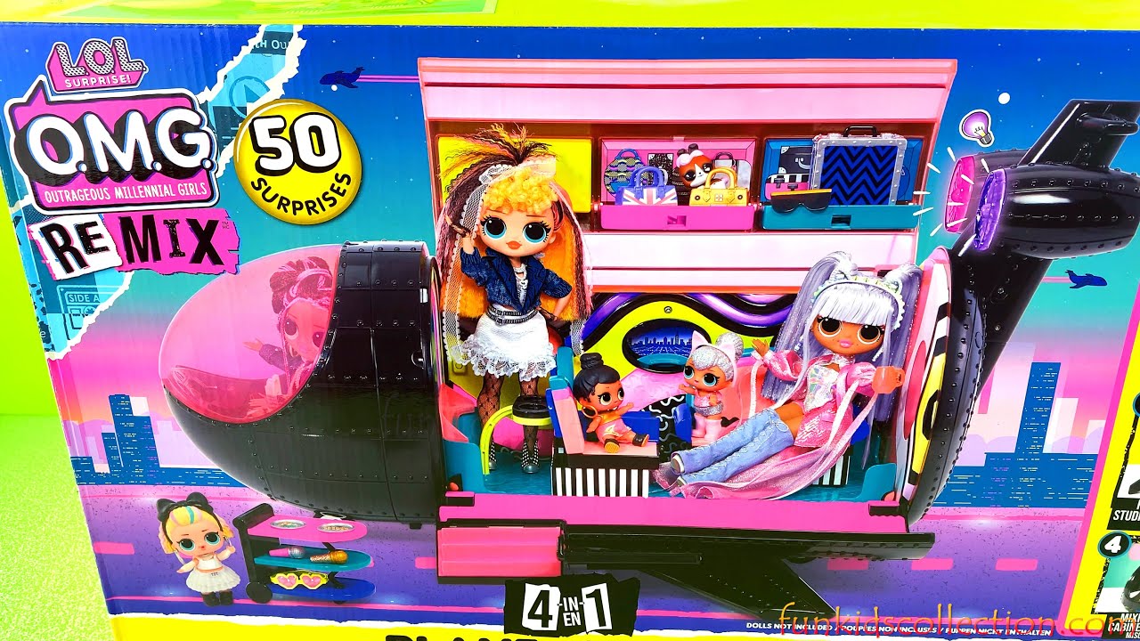 Unbox LOL Surprise REMIX Plane 4 in 1 Transform to LOL Plane, Lol Car ...