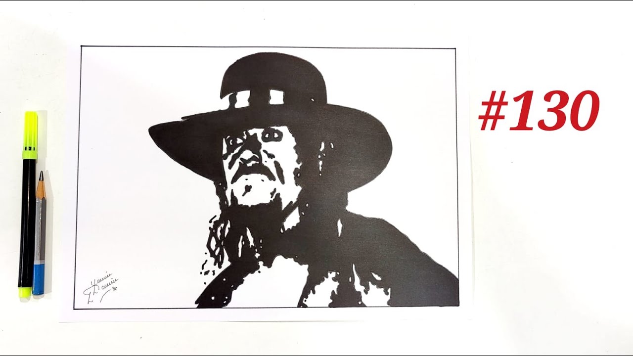 Drawing Of Realistic Face Undertaker | WWE Superstar |Shaikh Art| @WWE ...