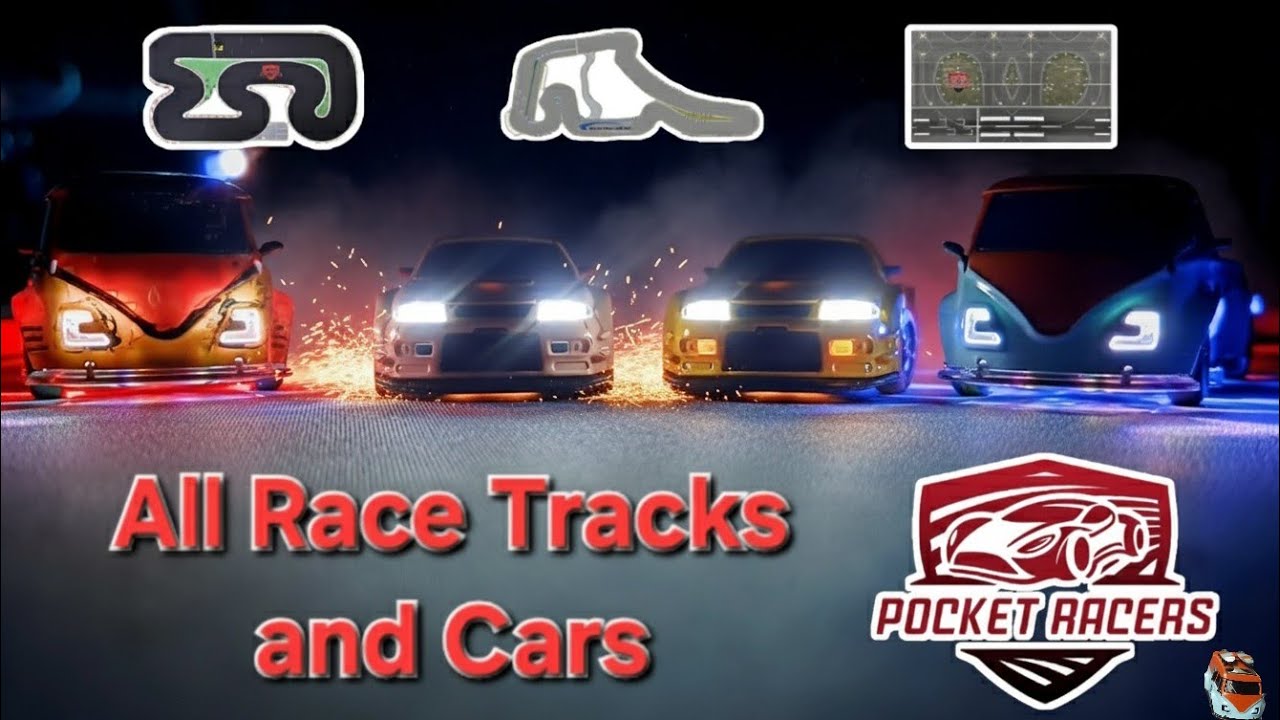 POCKET RACERS alle Strecken und Autos #race #rc #cars - YouTube