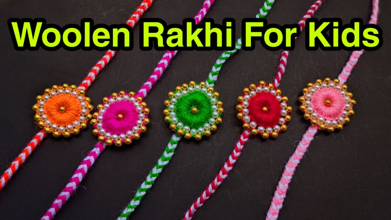 Easy Rakhi making ideas for kids | handmade rakhi for baby boy | Crafty ...