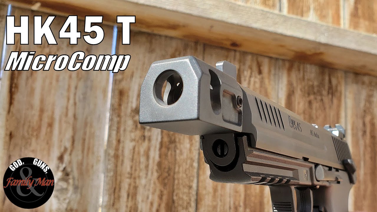 REVIEW: A MicroComp for the HK45 Tactical (+ slow motion footage) - YouTube
